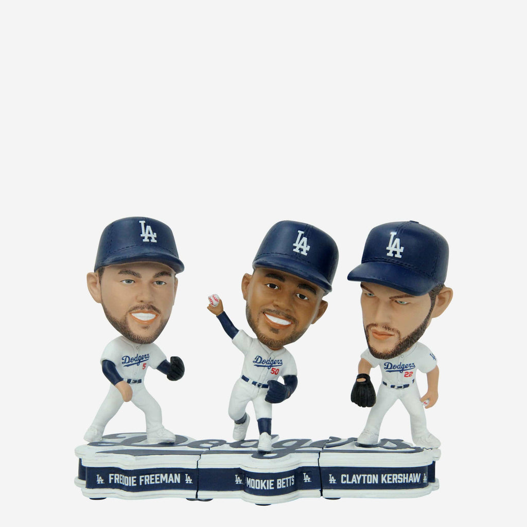 Freddie Freeman & Mookie Betts & Clayton Kershaw Los Angeles Dodgers C FOCO