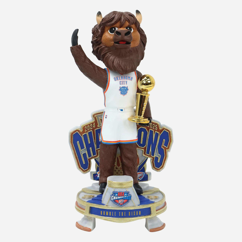 Rumble The Bison Oklahoma City Thunder 2025 NBA Champions Celebration FOCO