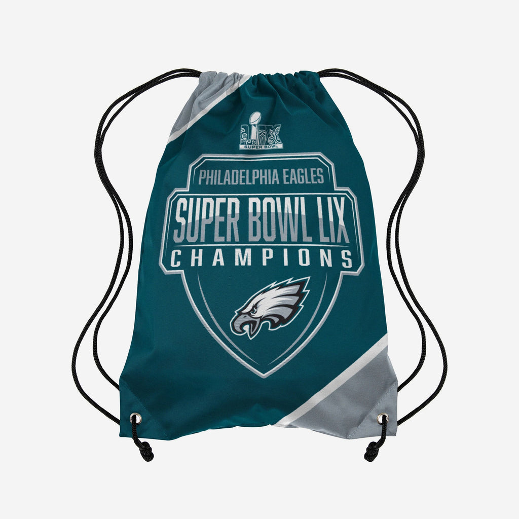 Philadelphia Eagles Super Bowl LIX Champions Team Color Drawstring Bac FOCO