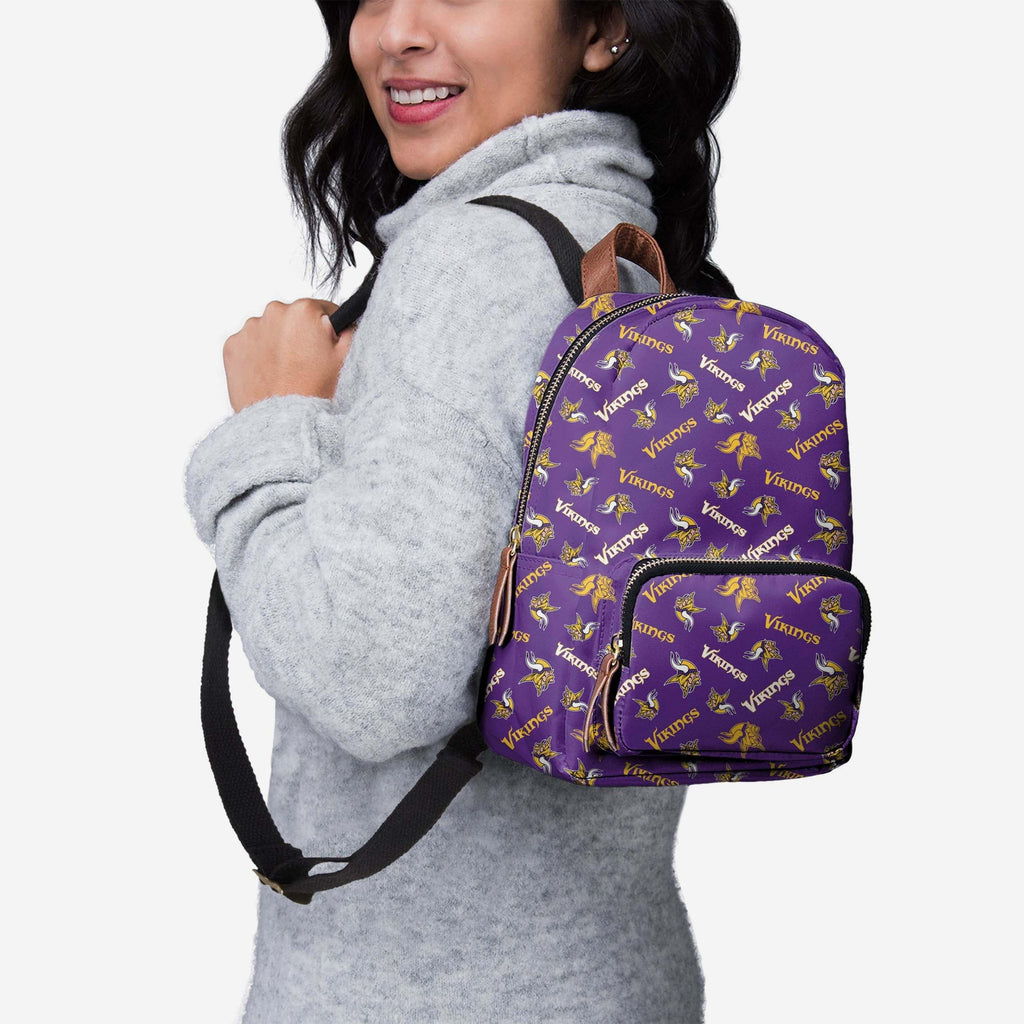 Minnesota Vikings Printed Collection Mini Backpack FOCO