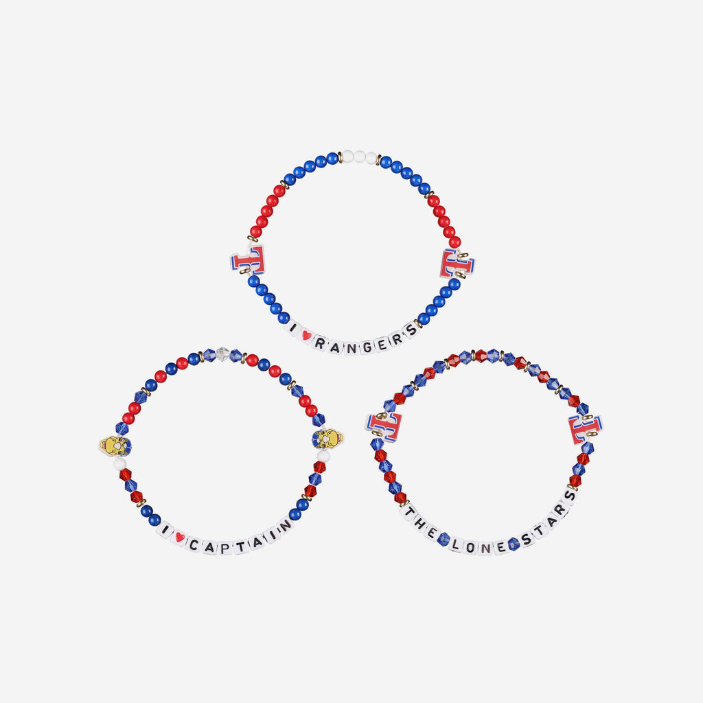 Texas Rangers 3 Pack Friendship Bracelet FOCO
