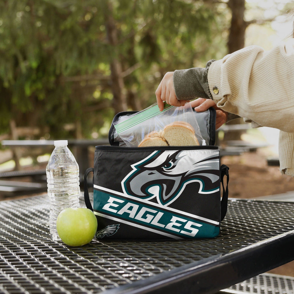 Philadelphia Eagles Big Logo Stripe 6 Pack Cooler FOCO