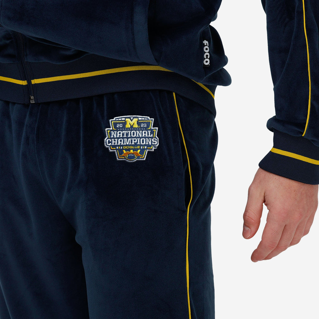 Michigan Wolverines 2023 Football National Champions Velour Pants FOCO