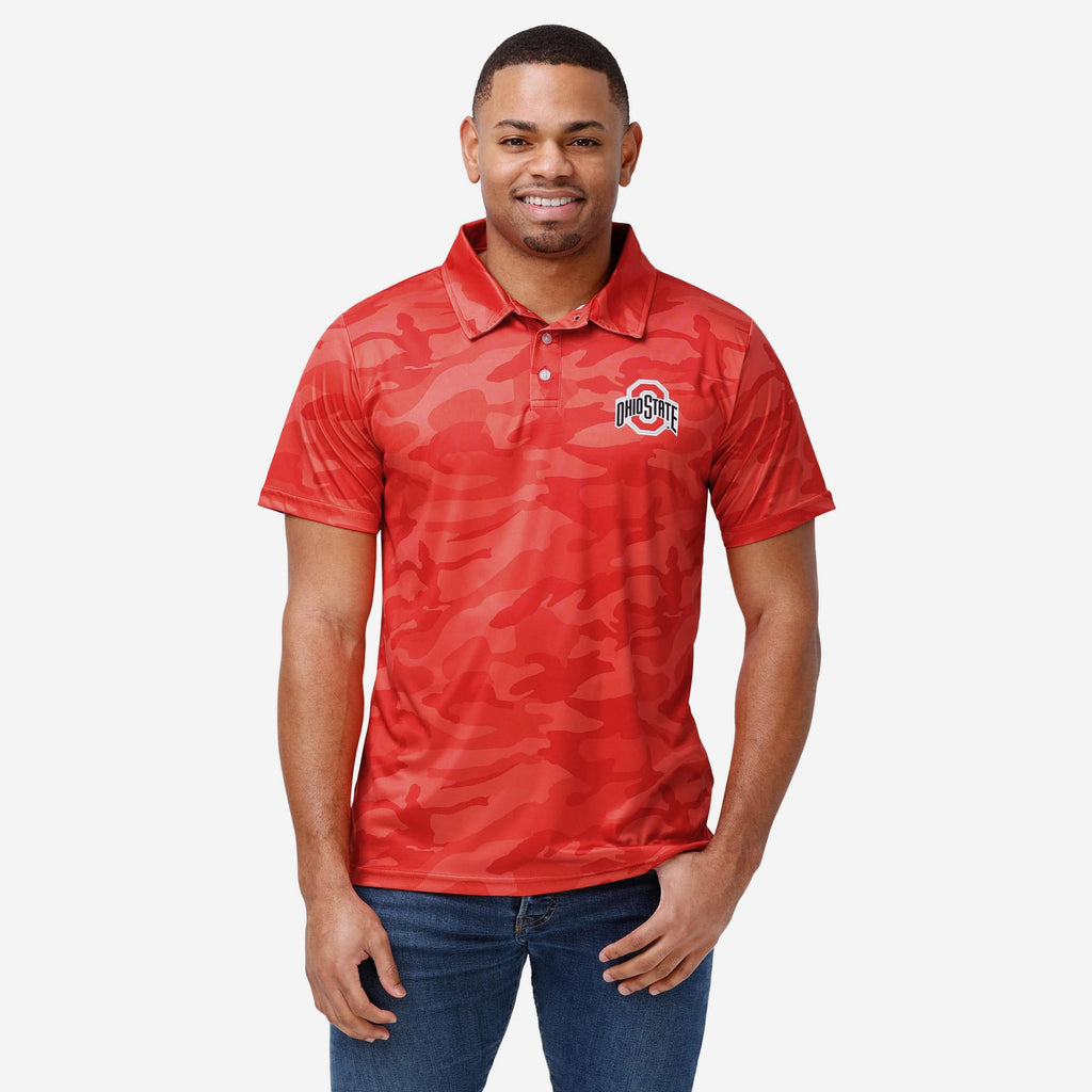 Ohio State Buckeyes Color Camo Polyester Polo FOCO