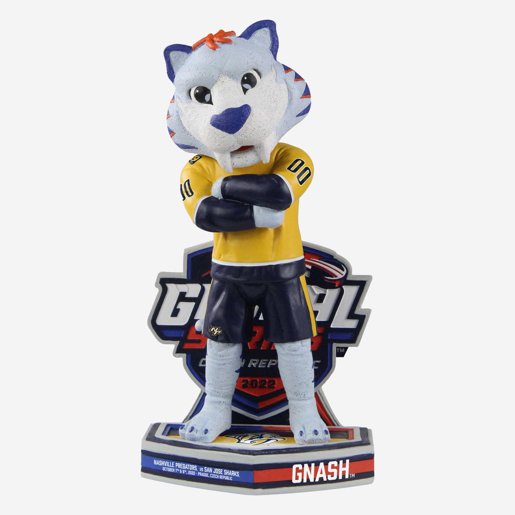 Gnash Nashville Predators 2022 NHL Global Series Mascot Bobblehead FOCO