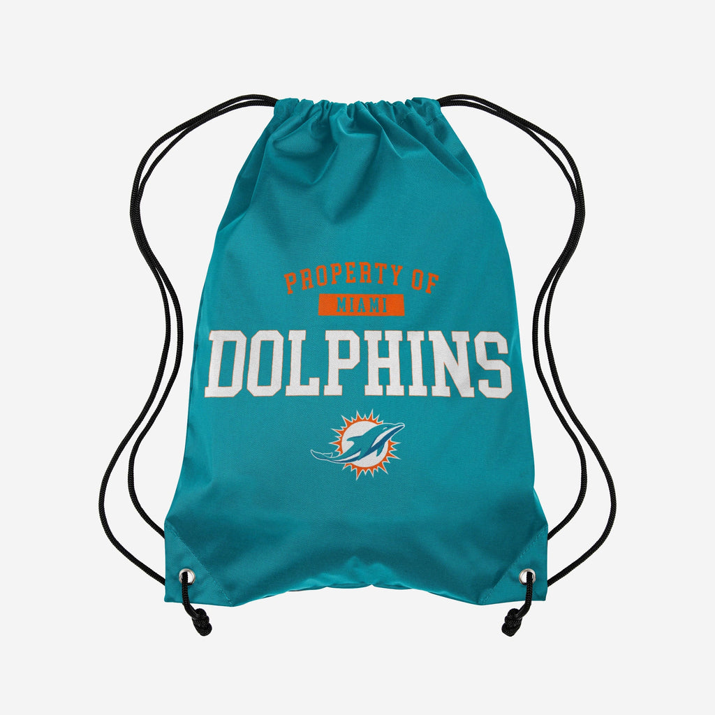 Miami Dolphins Property Of Drawstring Backpack FOCO