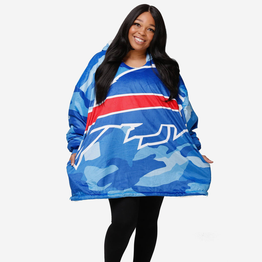 Buffalo Bills Reversible Team Color Camo Hoodeez FOCO