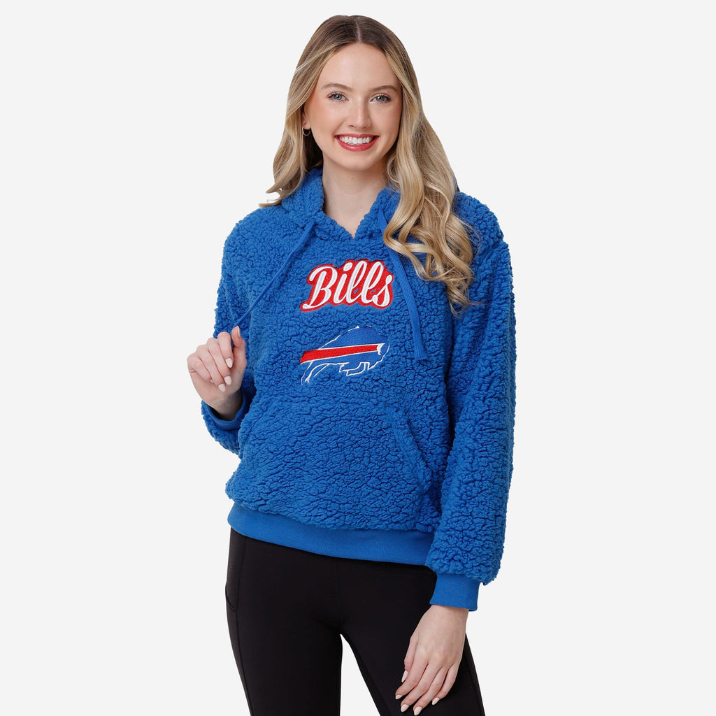 Buffalo Bills Womens Sherpa Hooded Sweatshirt FOCO
