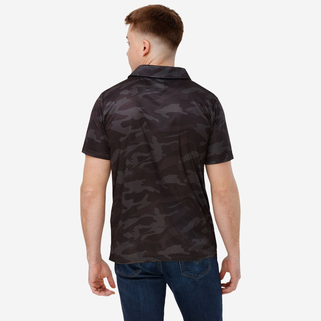 Iowa Hawkeyes Color Camo Polyester Polo FOCO