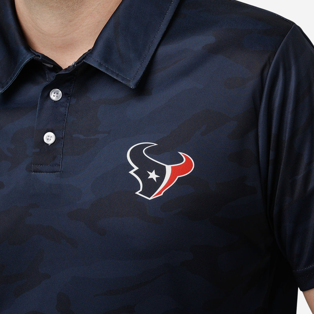Houston Texans Color Camo Polyester Polo FOCO