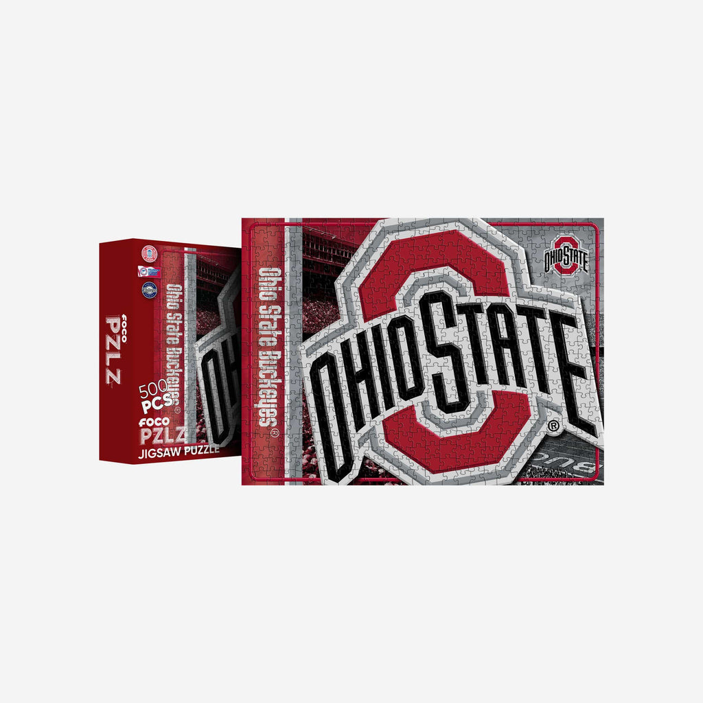 Ohio State Buckeyes Big Logo 500 Piece Jigsaw Puzzle PZLZ FOCO