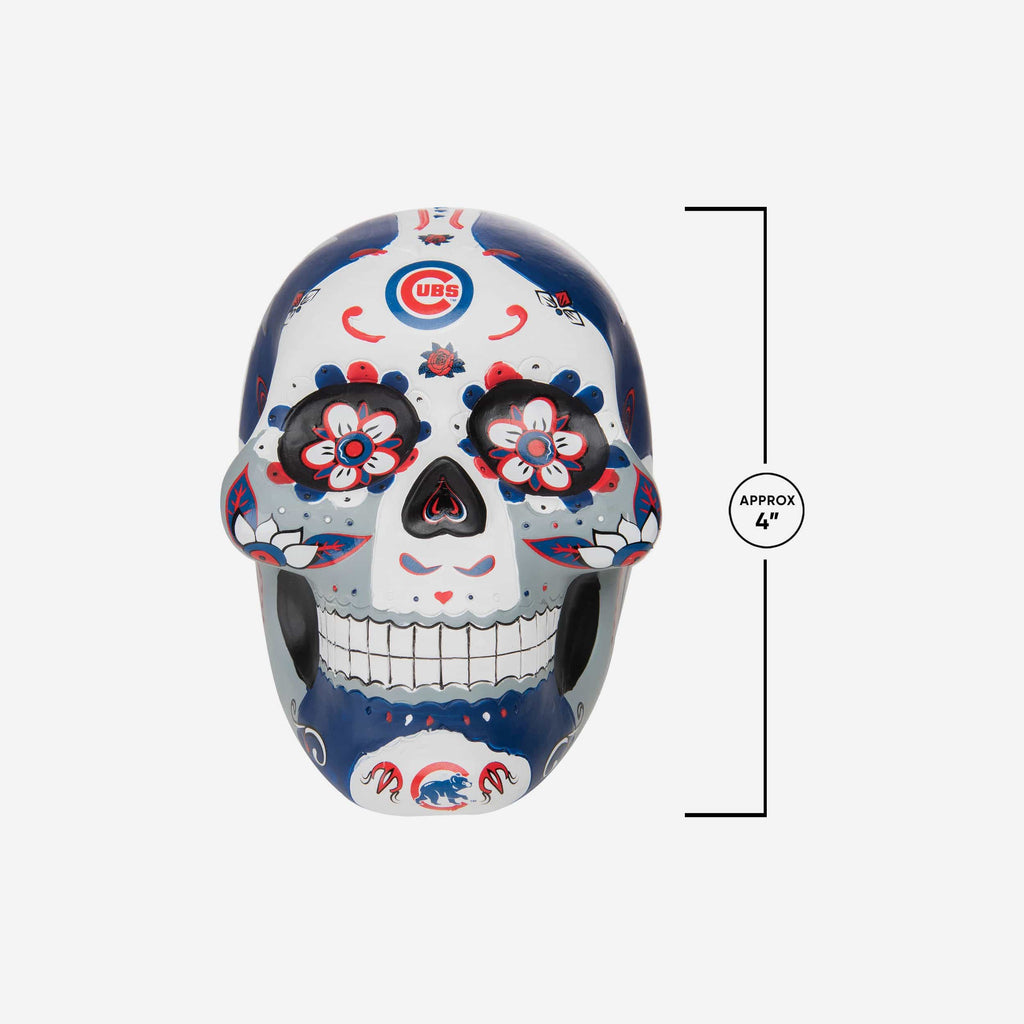 Chicago Cubs Day Of The Dead Skull Figurine FOCO