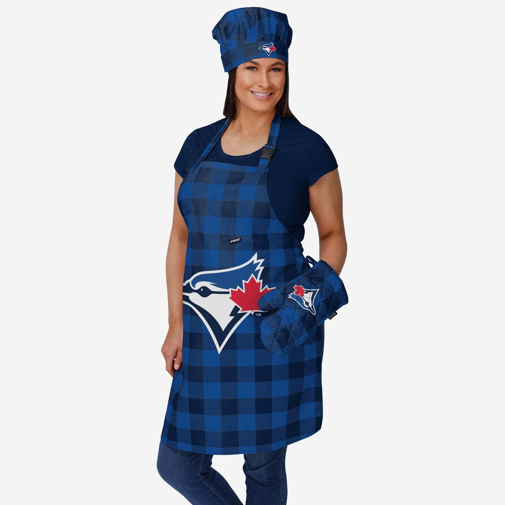 Toronto Blue Jays Plaid Apron FOCO