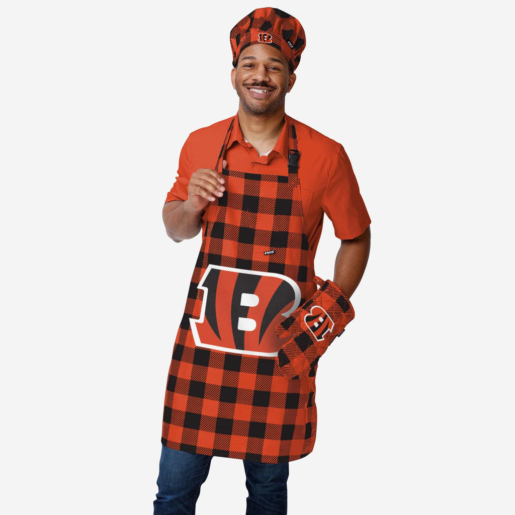 Cincinnati Bengals Plaid Apron FOCO