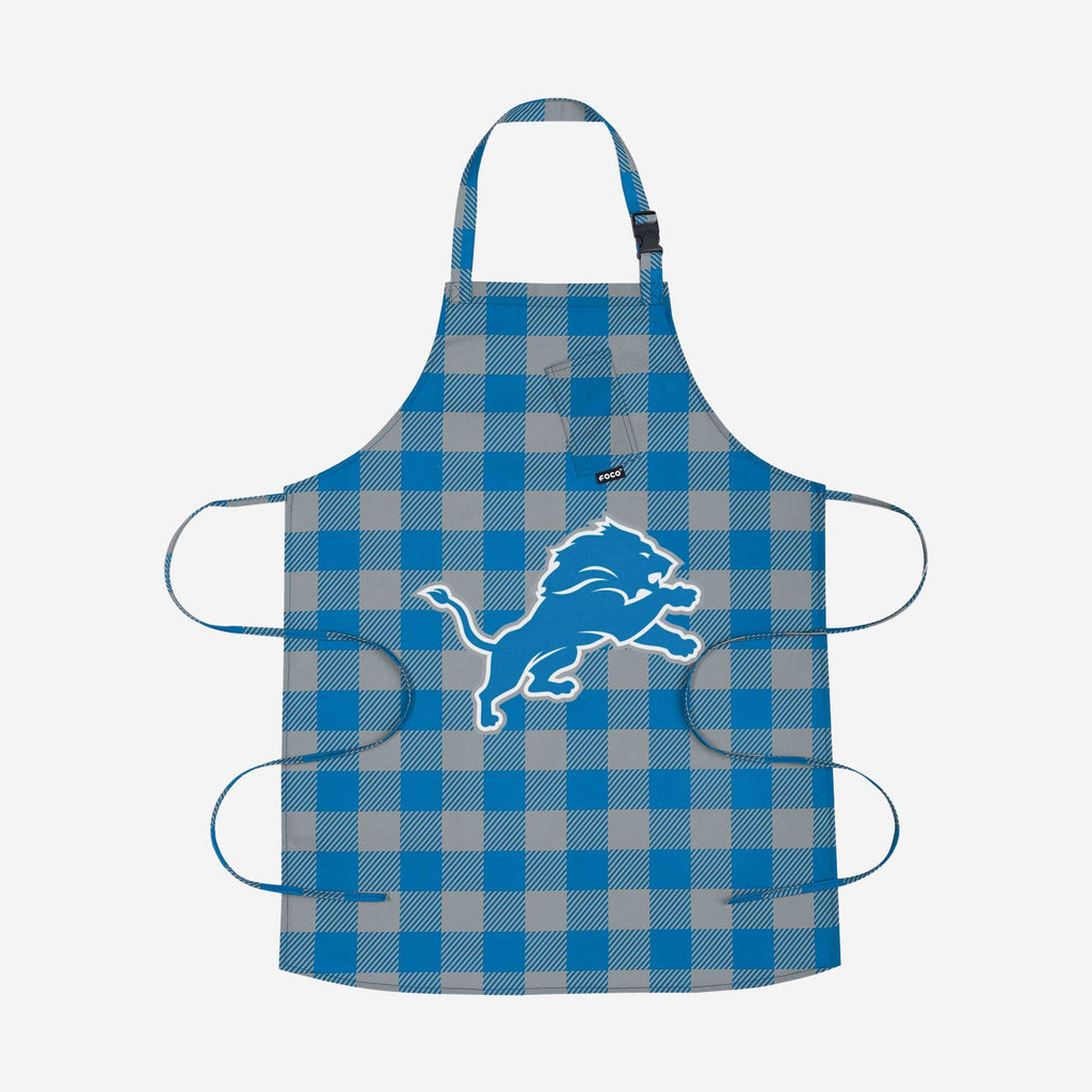 Detroit Lions Plaid Apron FOCO