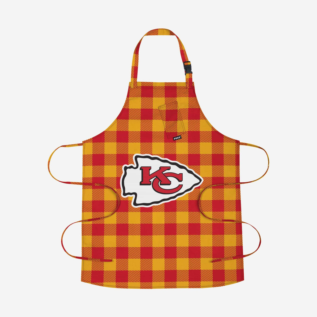 Kansas City Chiefs Plaid Apron FOCO