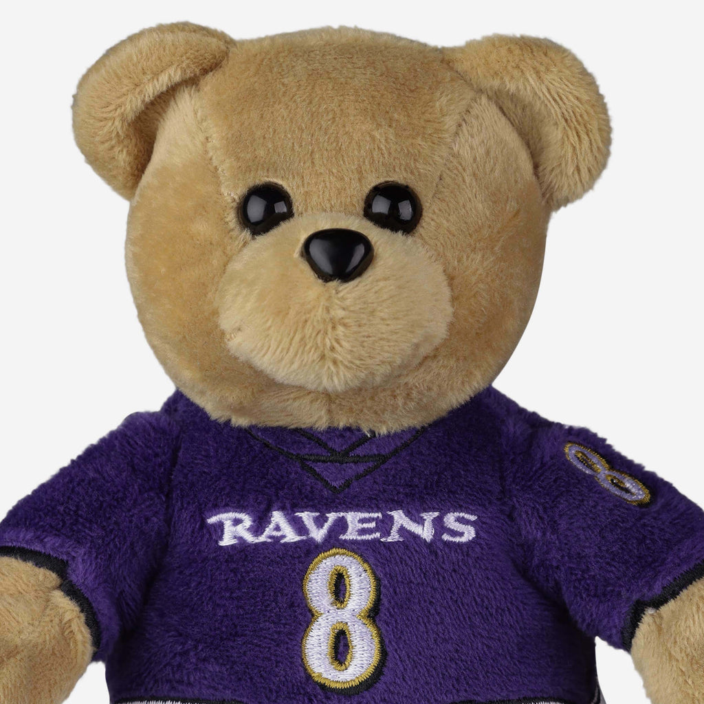 Lamar Jackson Baltimore Ravens Team Beans Embroidered Player Bear FOCO