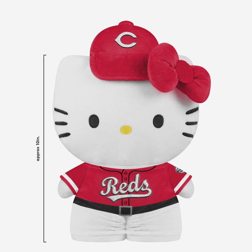 Cincinnati Reds Team Color Bow Hello Kitty® Jersey Plush FOCO