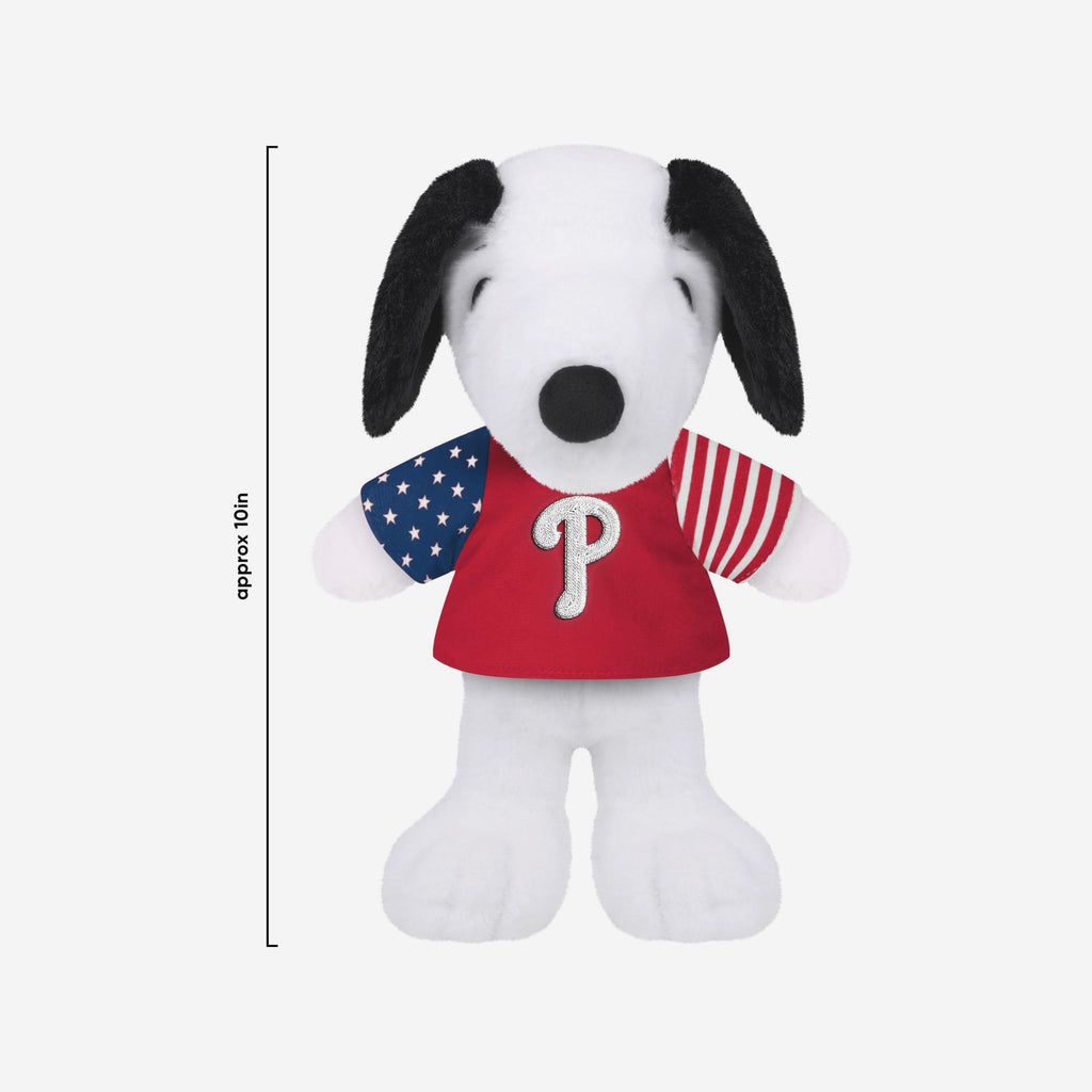 Philadelphia Phillies USA Flag Snoopy Peanuts Team Jersey Plush FOCO