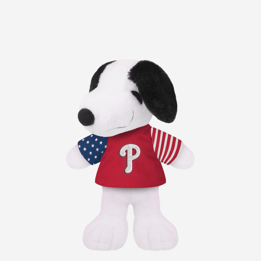 Philadelphia Phillies USA Flag Snoopy Peanuts Team Jersey Plush FOCO