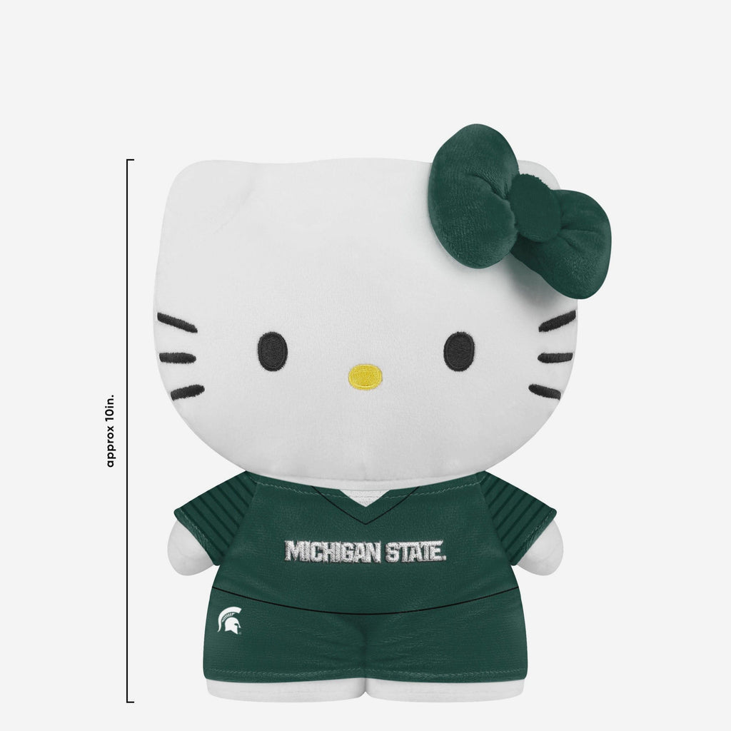 Michigan State Spartans Team Color Bow Hello Kitty® Jersey Plush FOCO