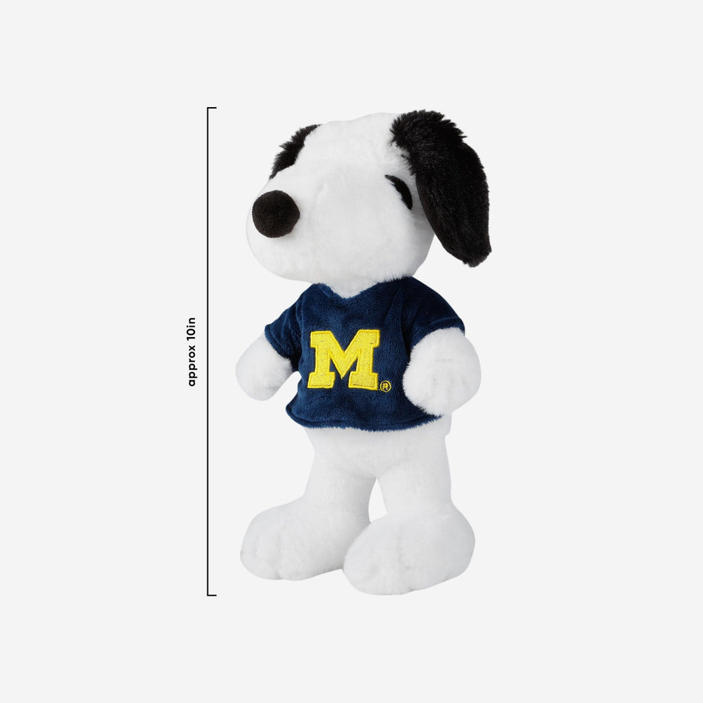 Michigan Wolverines Snoopy Peanuts Team Jersey Plush FOCO