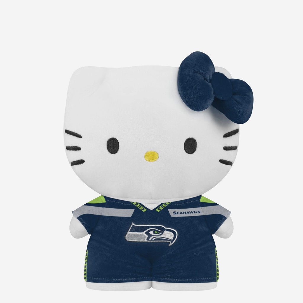Seattle Seahawks Team Color Bow Hello Kitty® Jersey Plush FOCO