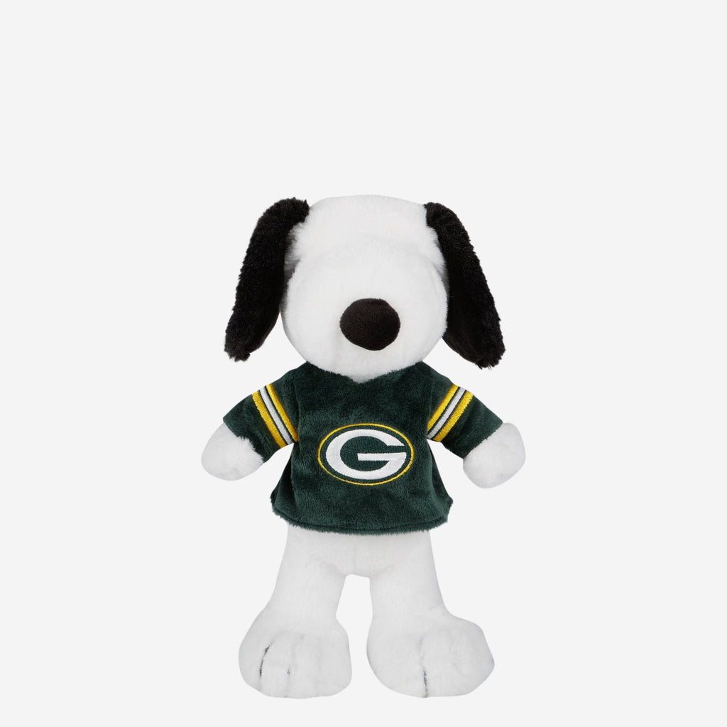 Green Bay Packers Snoopy Peanuts Team Jersey Plush FOCO