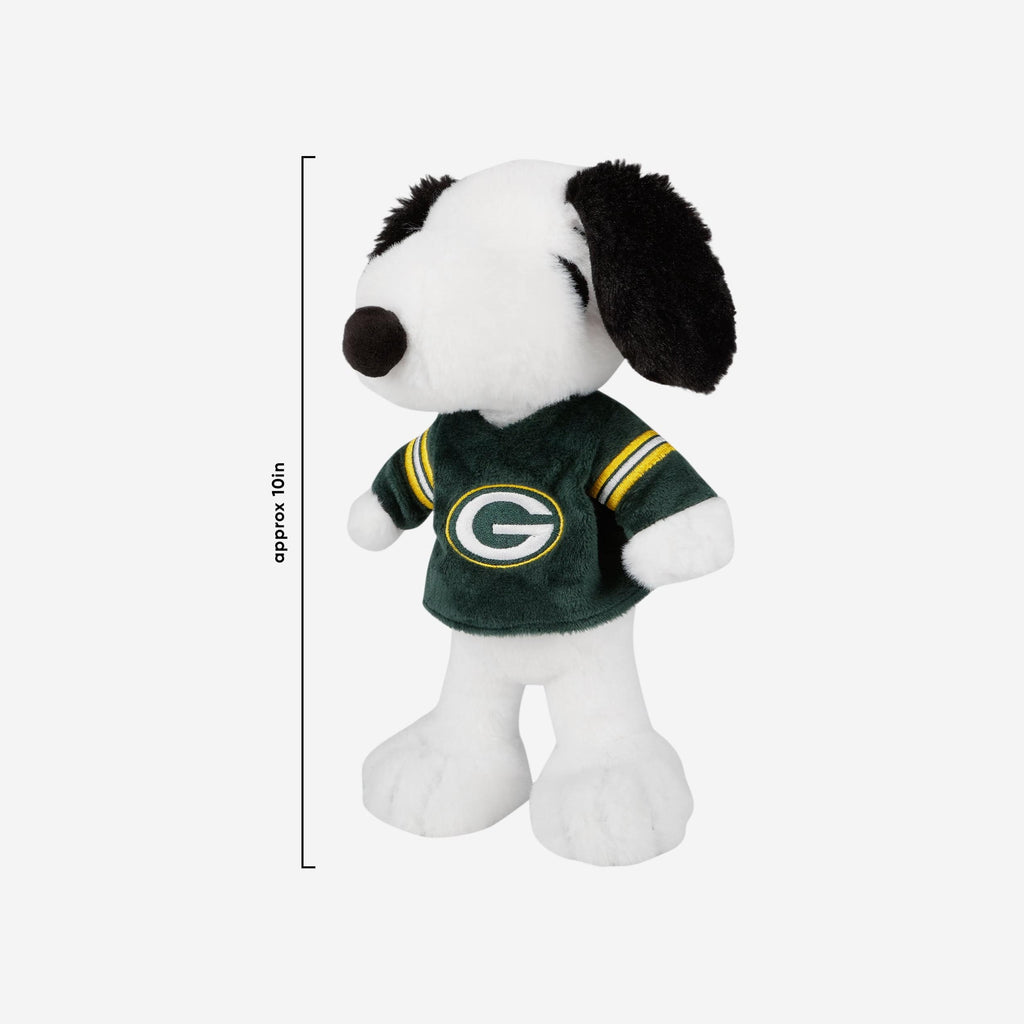 Green Bay Packers Snoopy Peanuts Team Jersey Plush FOCO