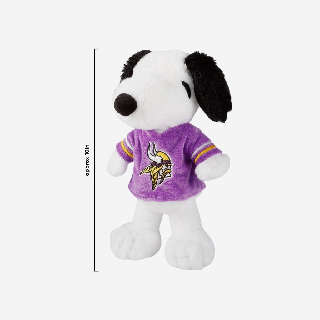 Minnesota Vikings Snoopy Peanuts Team Jersey Plush FOCO