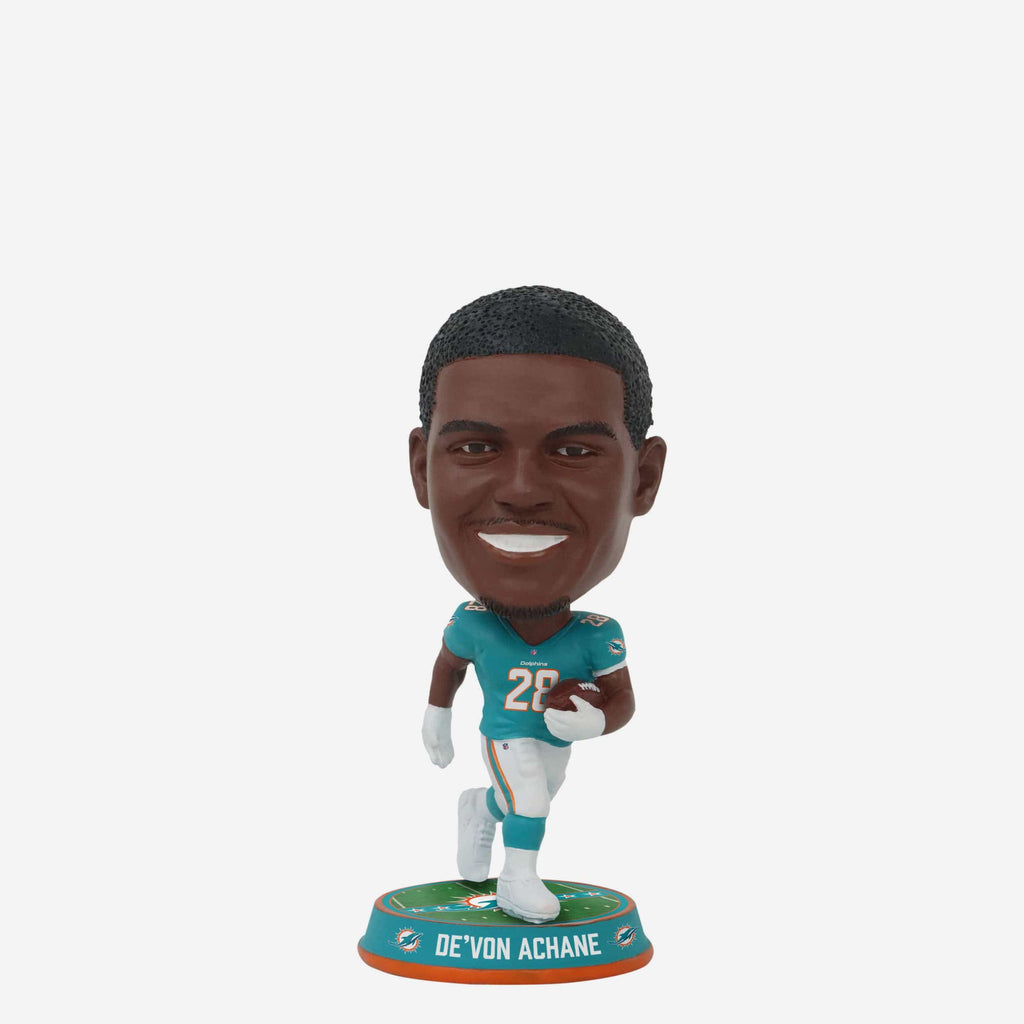 Devon Achane Miami Dolphins Field Stripe Mini Bighead Bobblehead FOCO