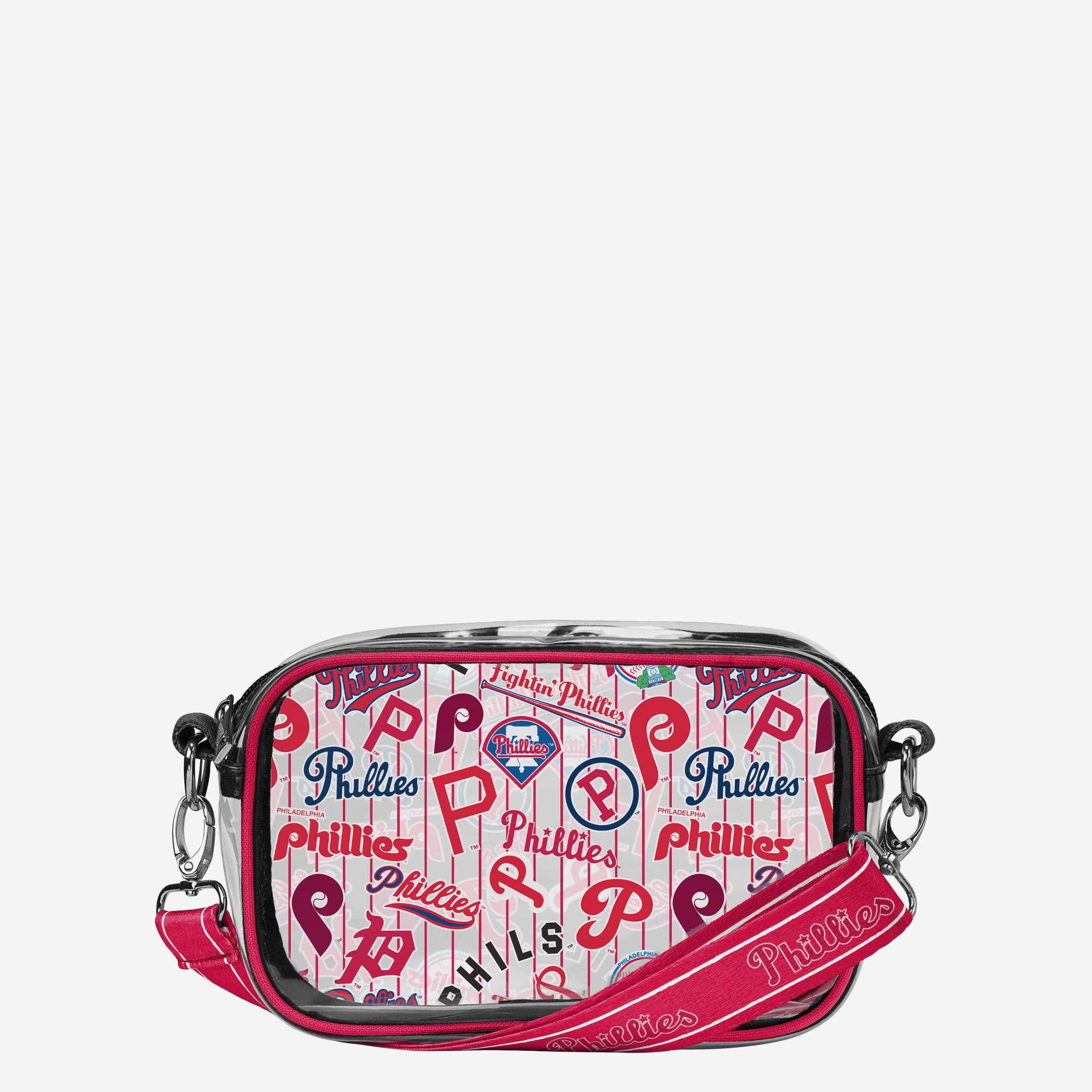 Philadelphia Phillies Repeat Retro Print Clear Crossbody Bag FOCO