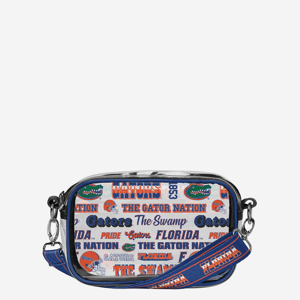 Florida Gators Repeat Retro Print Clear Crossbody Bag FOCO