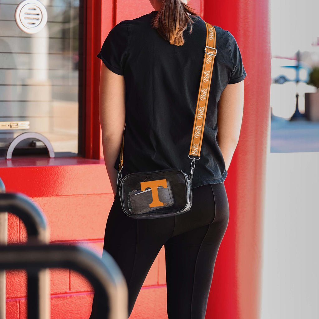 Tennessee Volunteers Team Stripe Clear Crossbody Bag FOCO
