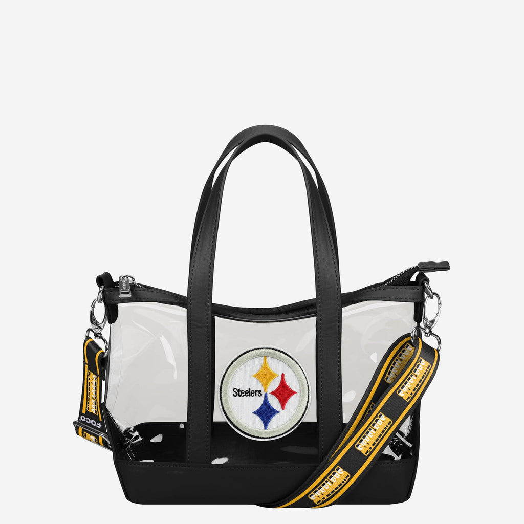 Pittsburgh Steelers Clear Crossbody Mini Tote Bag FOCO