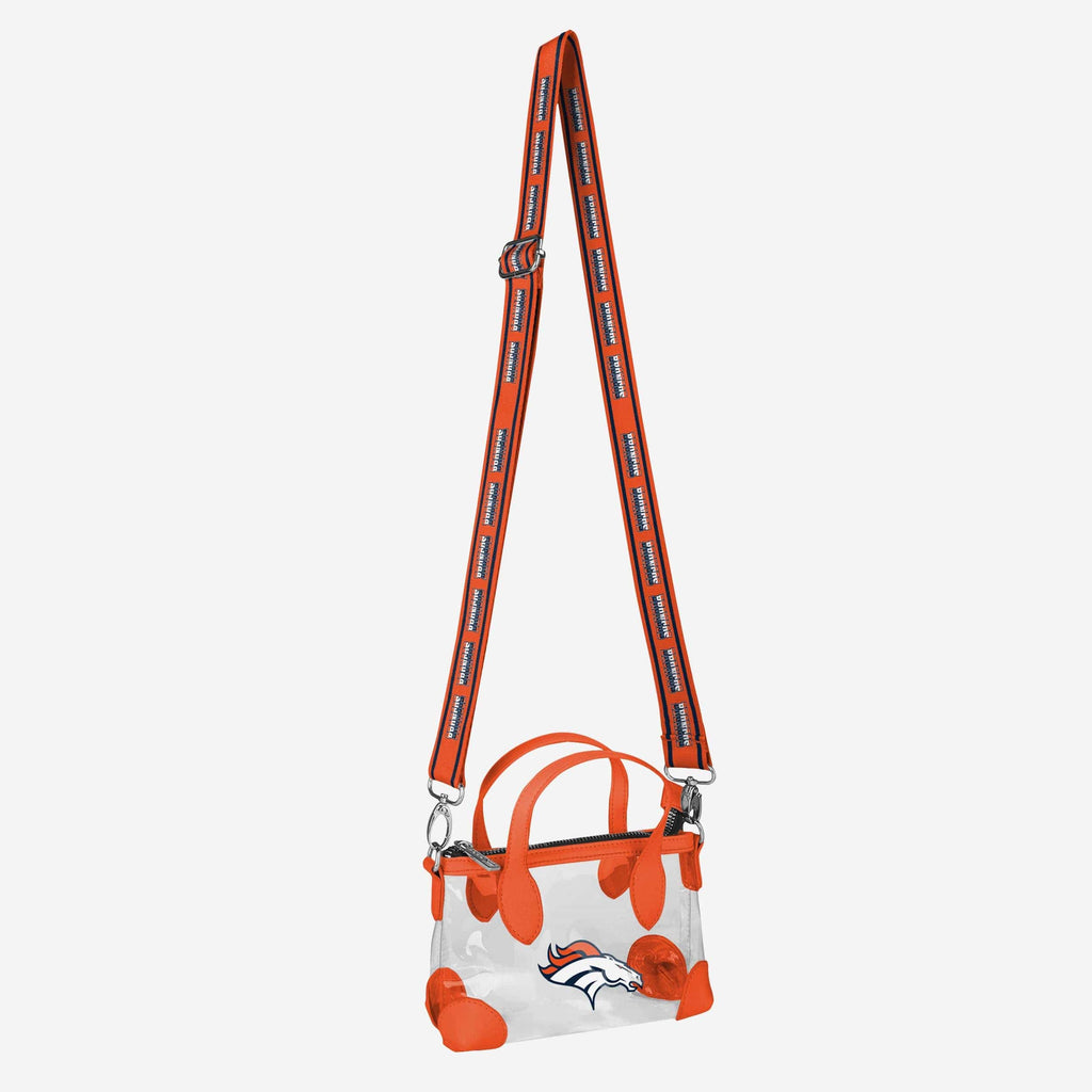 Denver Broncos Big Logo Clear Crossbody Mini Purse FOCO