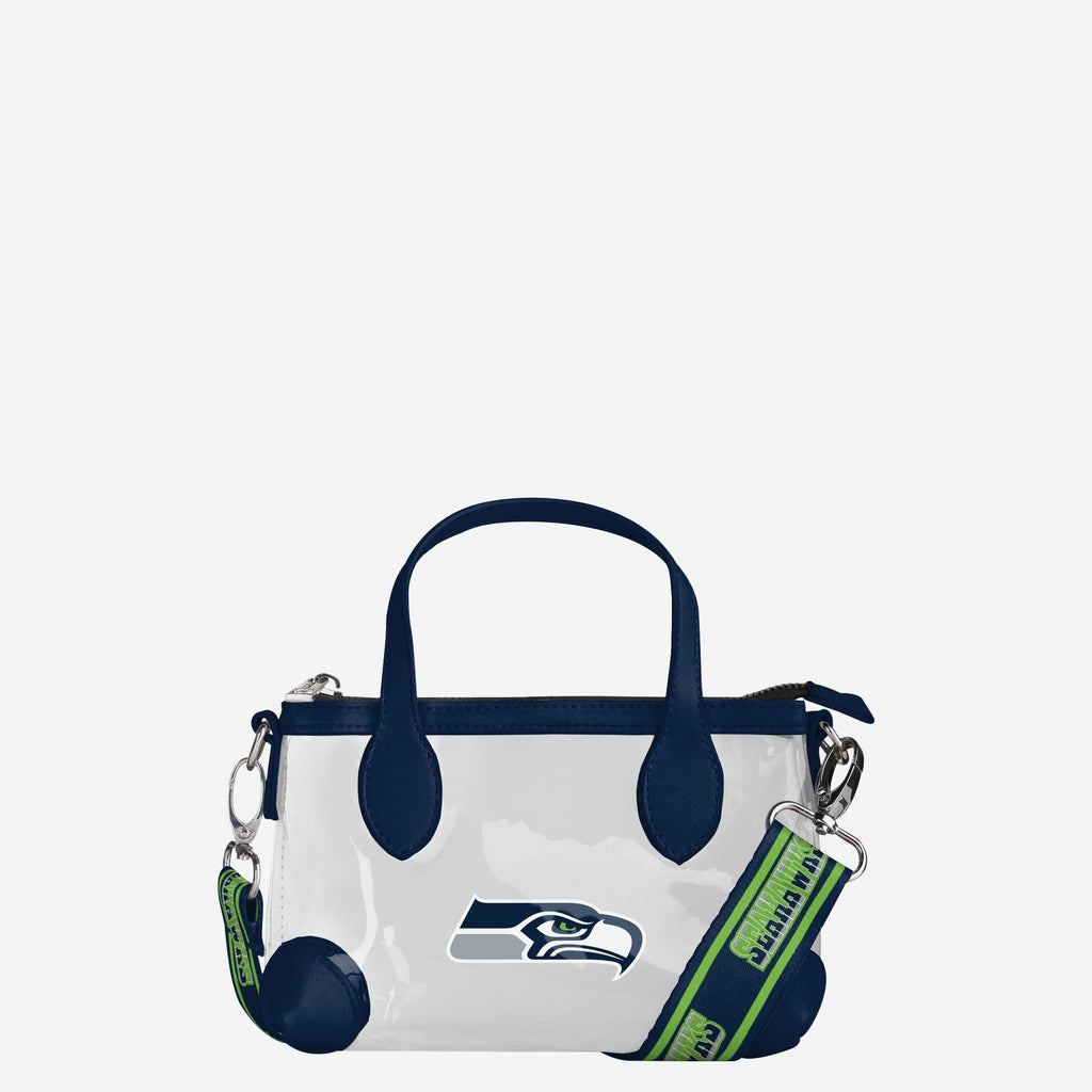 Seattle Seahawks Big Logo Clear Crossbody Mini Purse FOCO