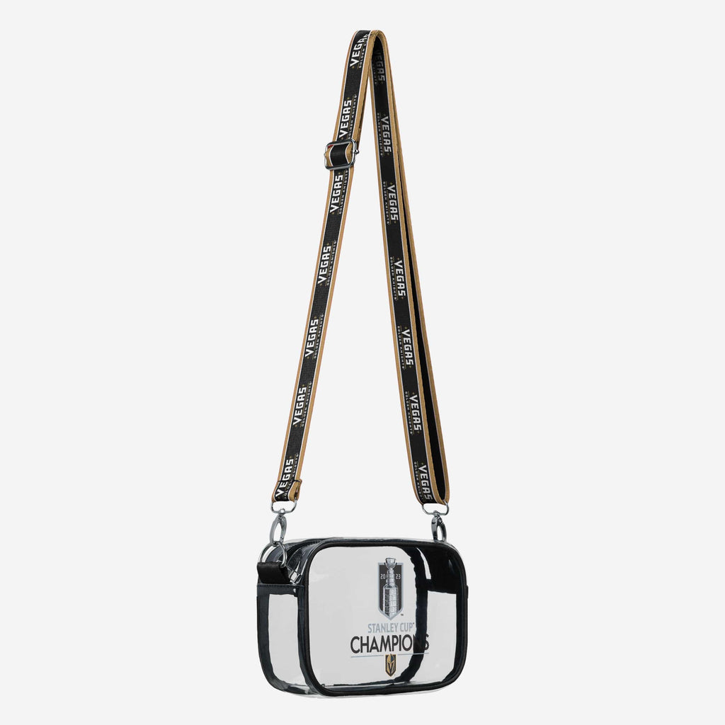 Vegas Golden Knights 2023 Stanley Cup Champions Clear Crossbody Bag FOCO