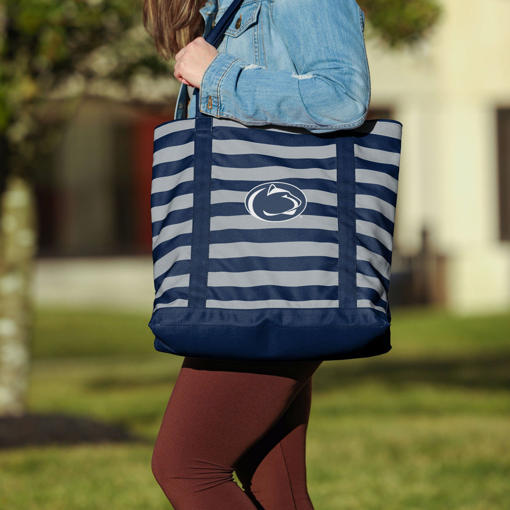 Penn State Nittany Lions Team Stripe Canvas Tote Bag FOCO