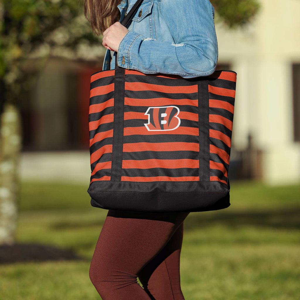 Cincinnati Bengals Team Stripe Canvas Tote Bag FOCO
