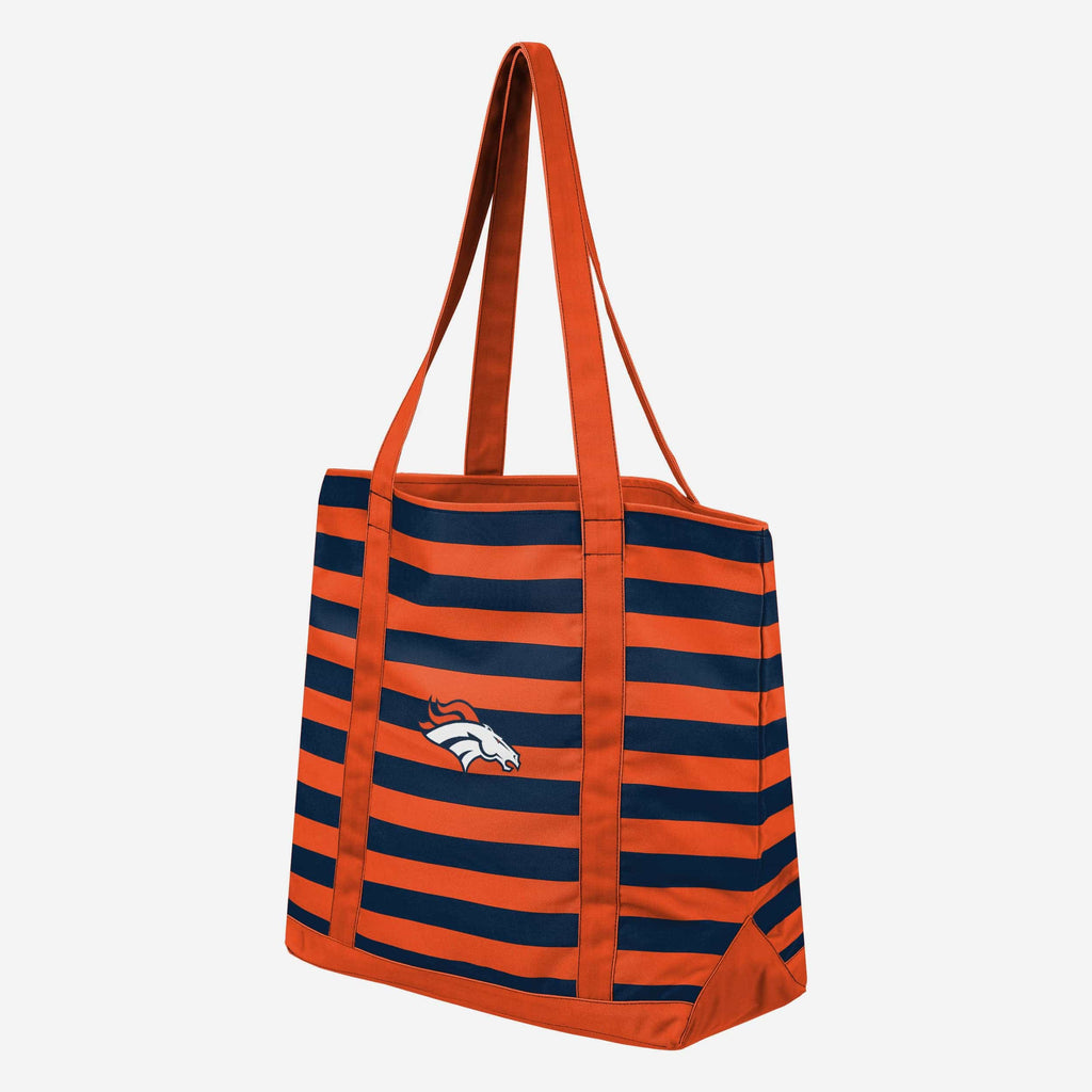 Denver Broncos Team Stripe Canvas Tote Bag FOCO