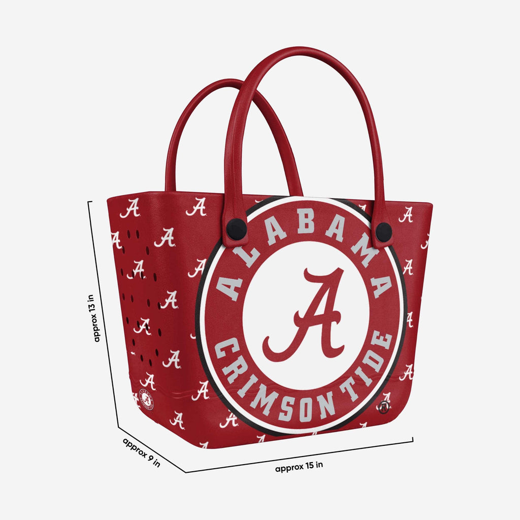 Alabama Crimson Tide Big Logo Mini Print Tailgate Tote Bag FOCO