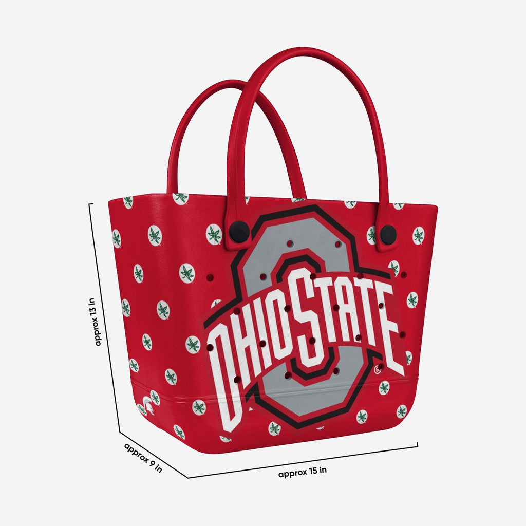 Ohio State Buckeyes Big Logo Mini Print Tailgate Tote Bag FOCO