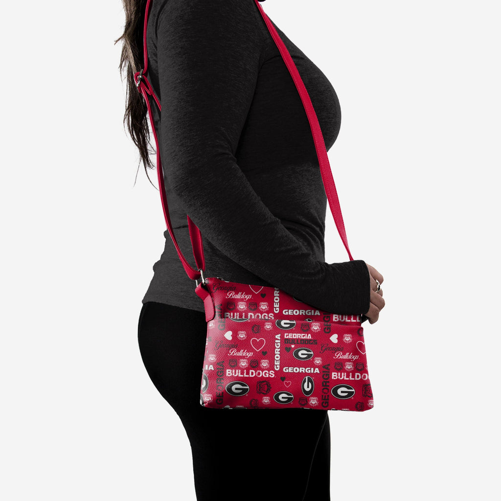 Georgia Bulldogs Logo Love Crossbody Purse FOCO