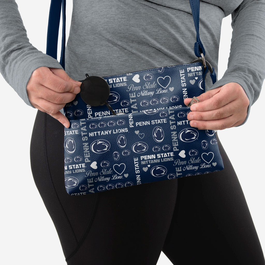 Penn State Nittany Lions Logo Love Crossbody Purse FOCO