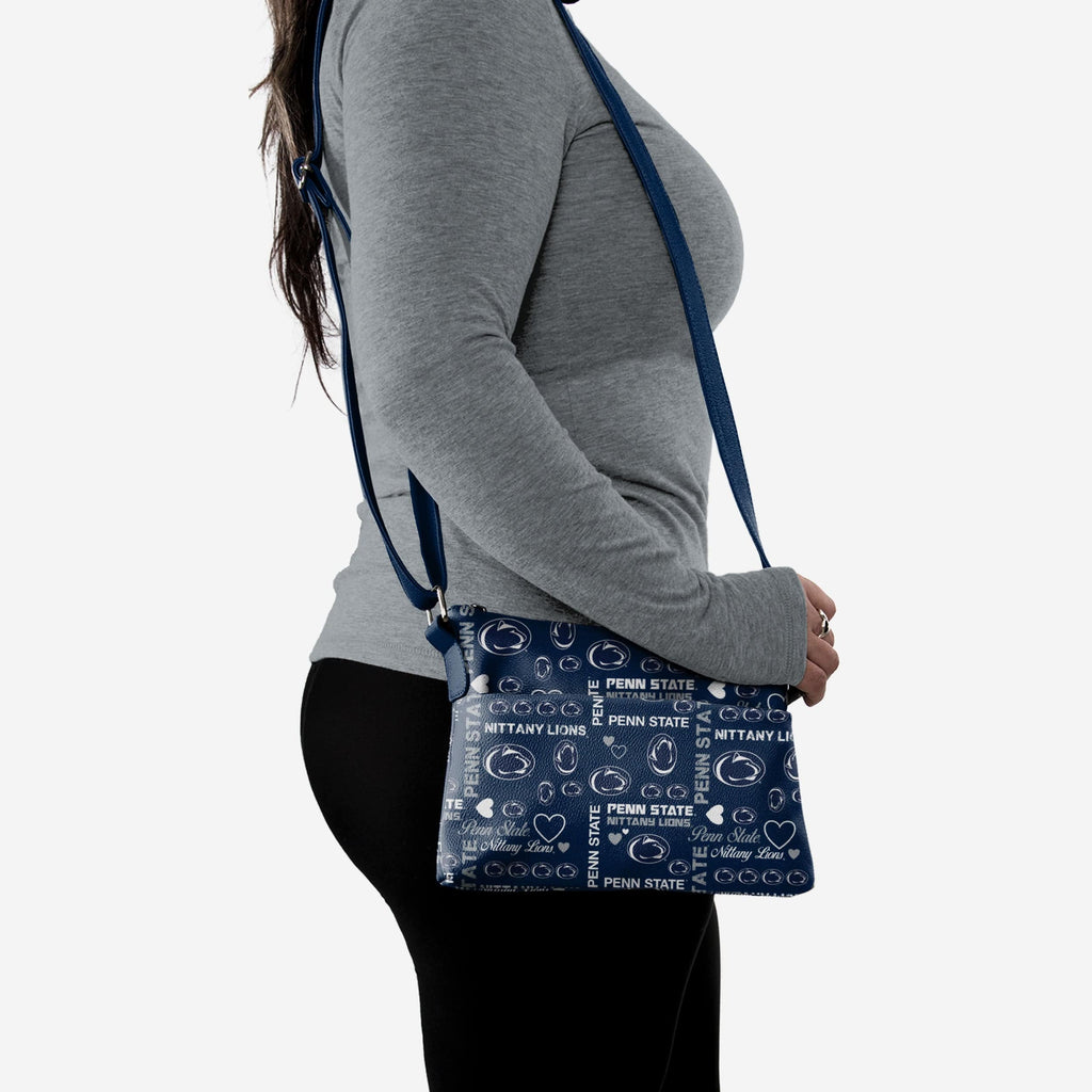 Penn State Nittany Lions Logo Love Crossbody Purse FOCO