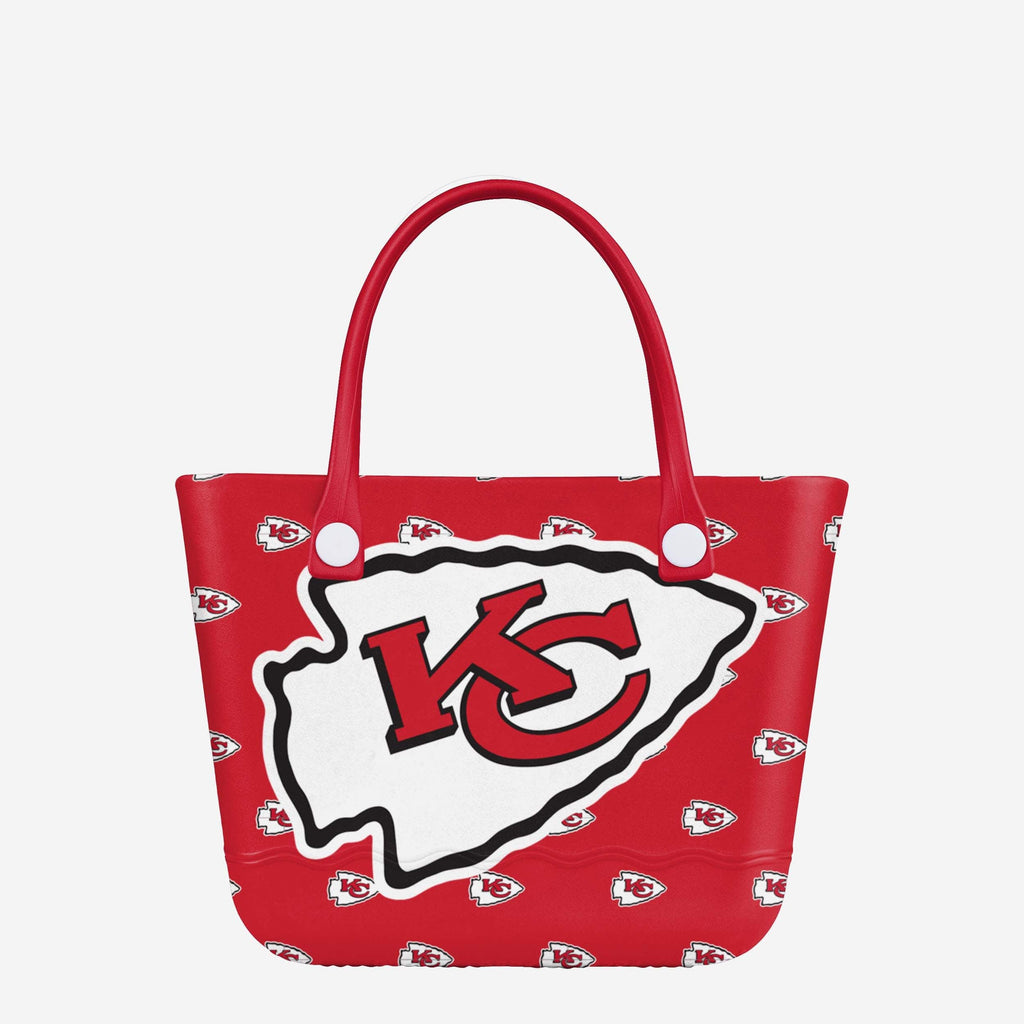 Kansas City Chiefs Big Logo Mini Print Tailgate Tote Bag FOCO