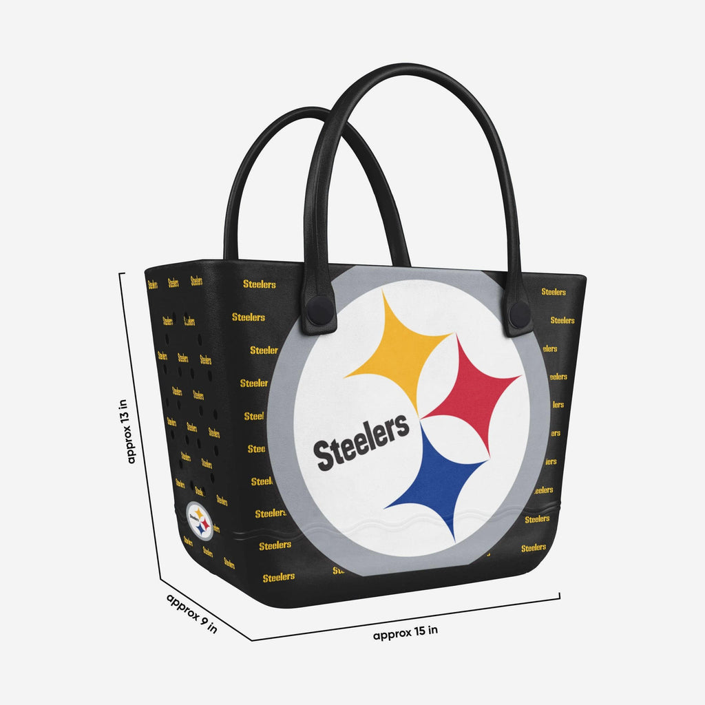Pittsburgh Steelers Big Logo Mini Print Tailgate Tote Bag FOCO