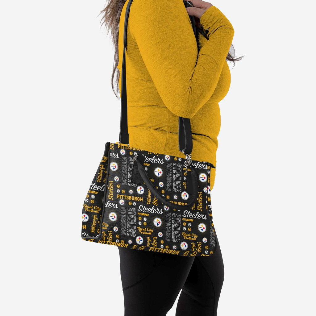 Pittsburgh Steelers Spirited Style Printed Collection Purse FOCO