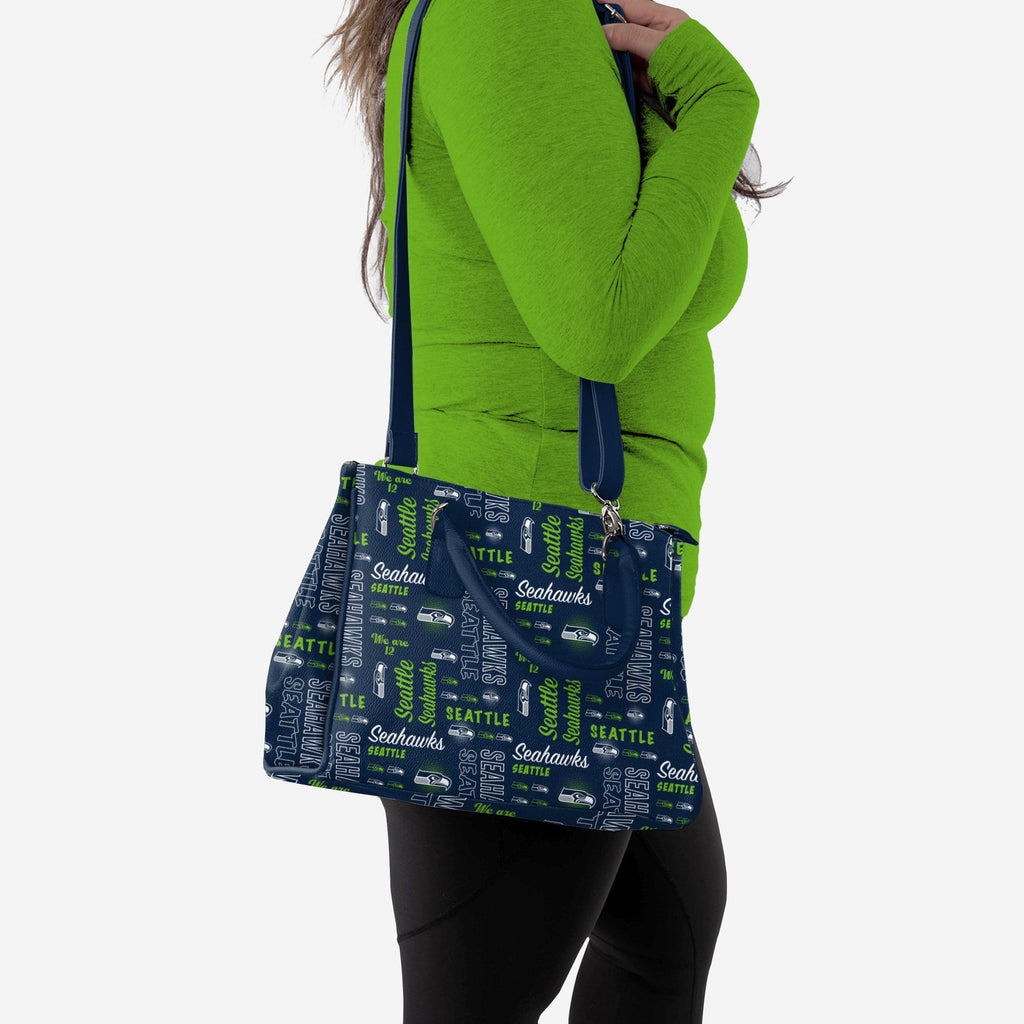 Seattle Seahawks Spirited Style Printed Collection Purse FOCO